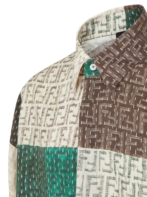 Fendi Ff Patch Shirt - Multi