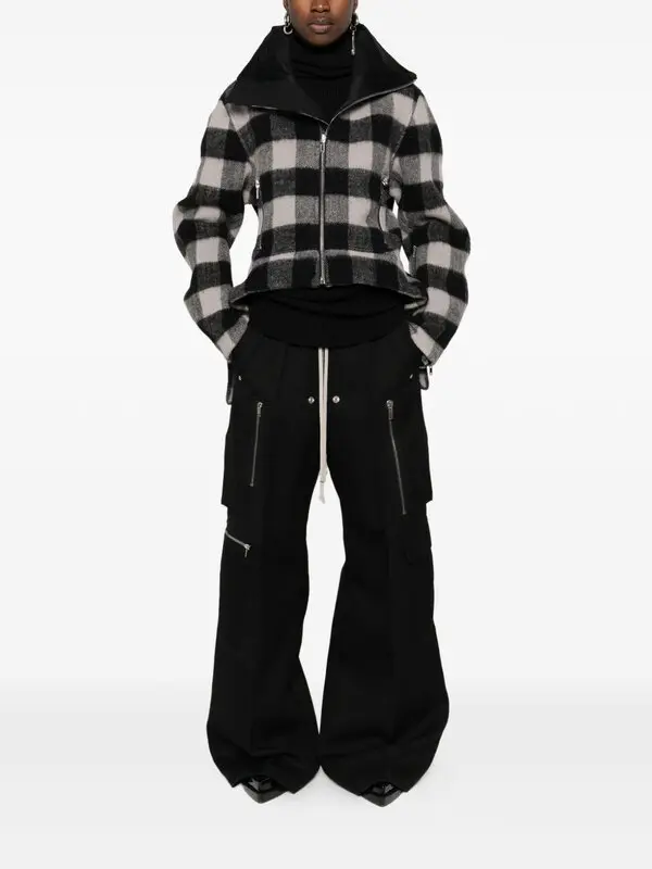 Rick Owens Wool Cargo Trousers - Black
