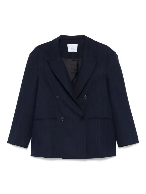 LE SULLY STUDIO Antonella Double-breasted Blazer - Blue