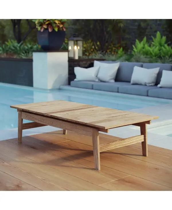 MODWAY Bayport Outdoor Patio Teak Coffee Table