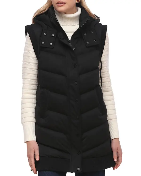Bagatelle Long Hooded Puffer Vest