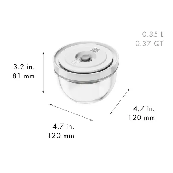 ZWILLING Fresh And Save 3 Piece Glass Vacuum Bowl Set