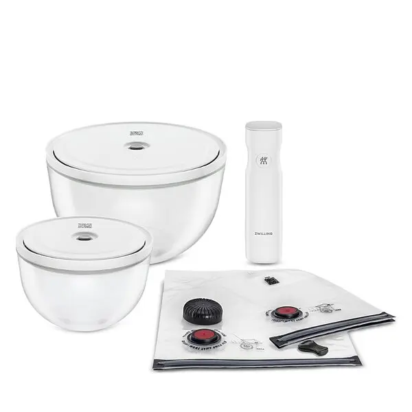 ZWILLING Fresh And Save Glass Vacuum Bowl Starter Set - White