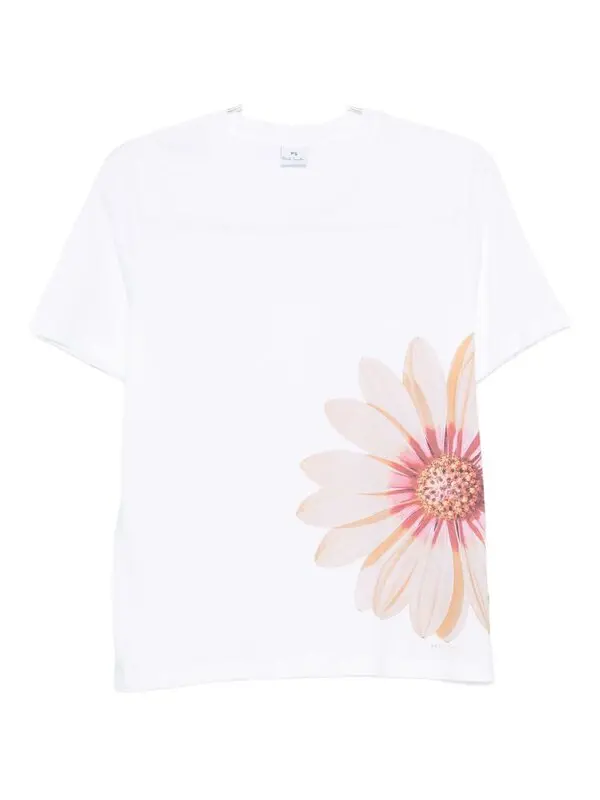 Paul Smith Zinnia Print T-shirt - White