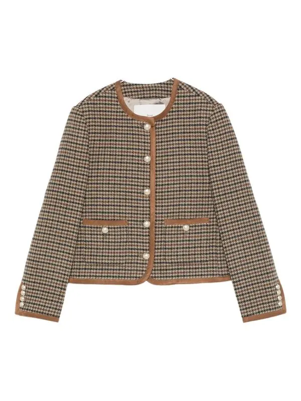 DUNST Wool Tweed Jacket - Brown