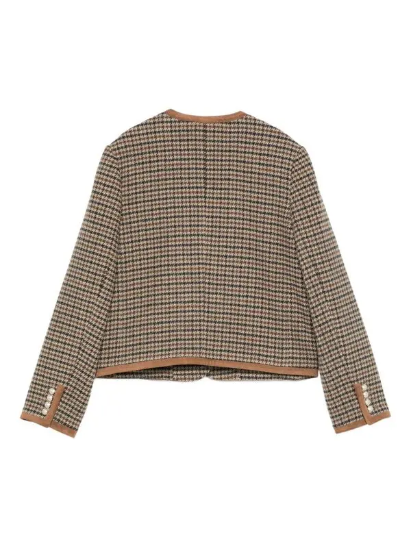 DUNST Wool Tweed Jacket - Brown