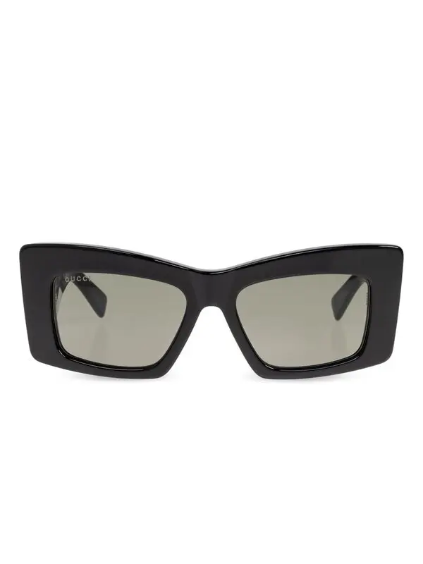 Gucci Squared Oversized Sunglasses - Black