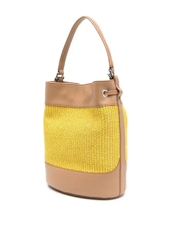 ZANELLATO Mondà Vimini Small Bucket Bag - Yellow
