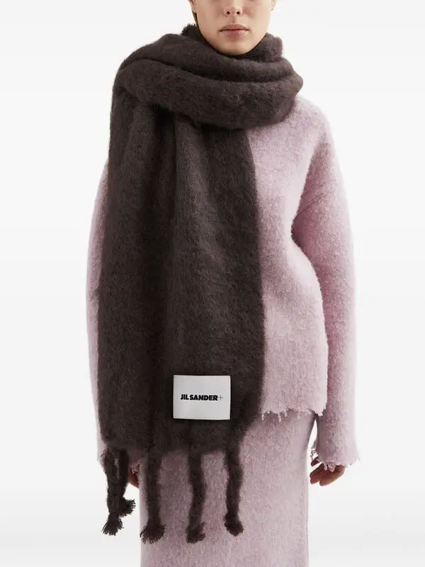 JIL SANDER Plain Scarf With Label