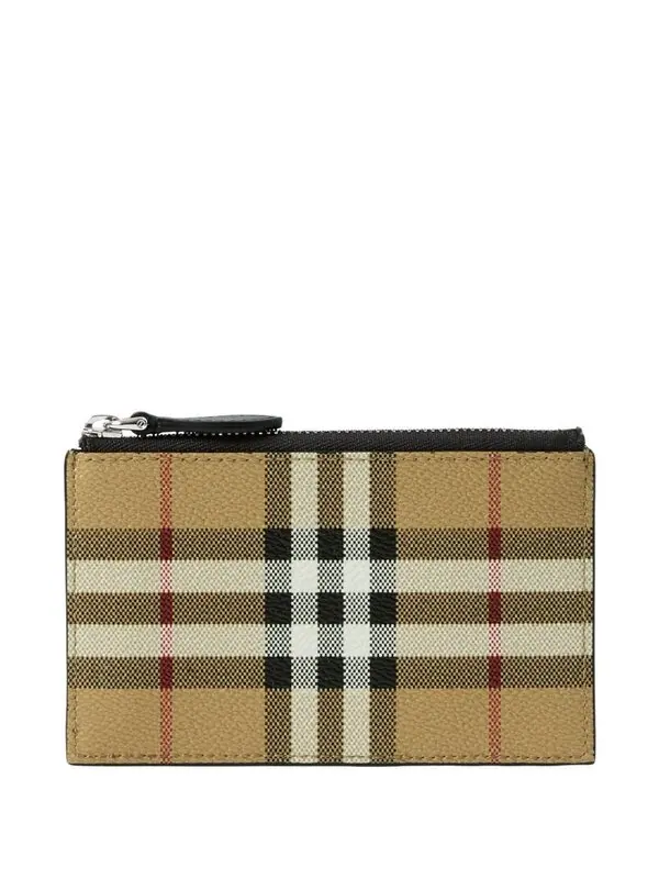 Burberry Coinholder With Logo - Beige