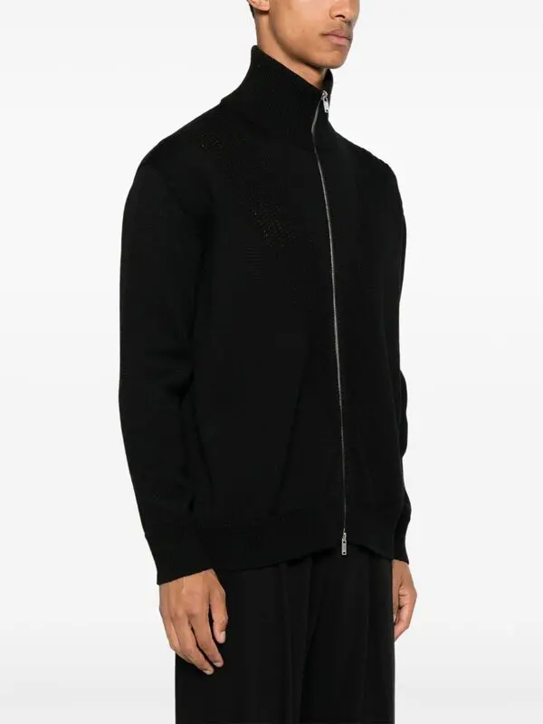 JIL SANDER Wool Sweater With Zip-up Front