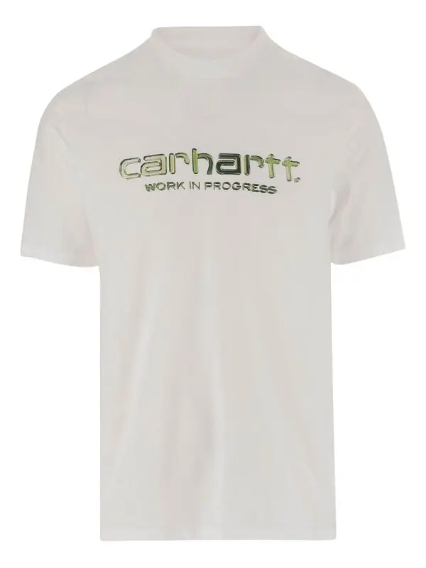 Carhartt Work In Progress Solar Chrome Script T-shirt - White