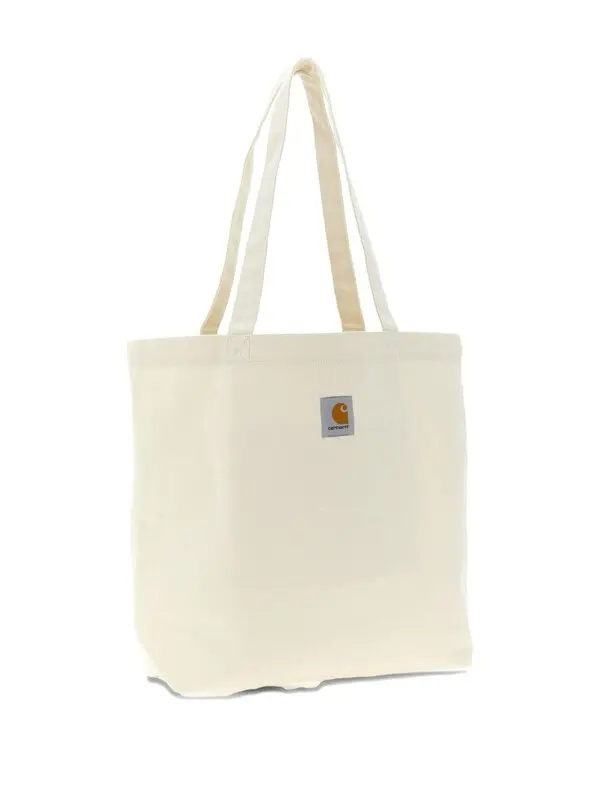 Carhartt Work In Progress Tote Bag With Logo - Beige