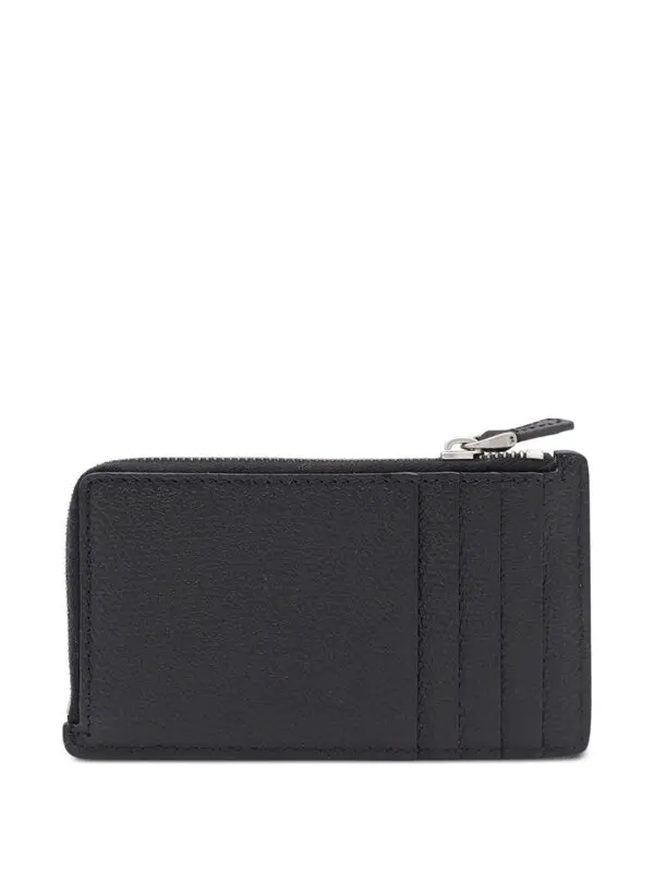 Valentino Garavani Leather Coin Purse With Logo - Black