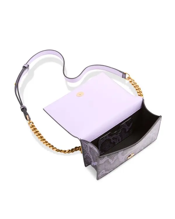 Alexander McQueen Mini Jewel Embossed Leather Shoulder Bag