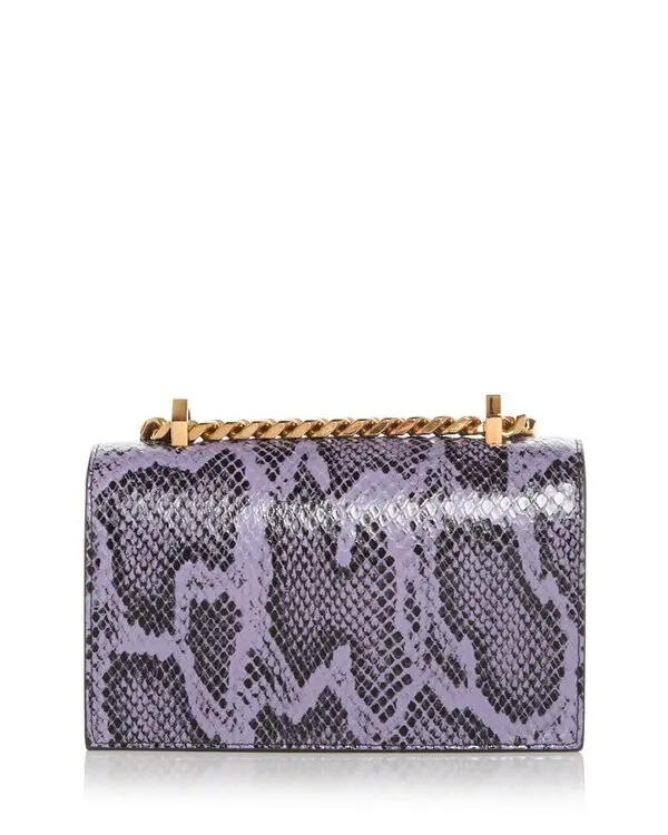 Alexander McQueen Mini Jewel Embossed Leather Shoulder Bag