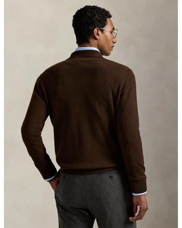 Polo Ralph Lauren Wool Regular Fit Polo Sweater - Brown