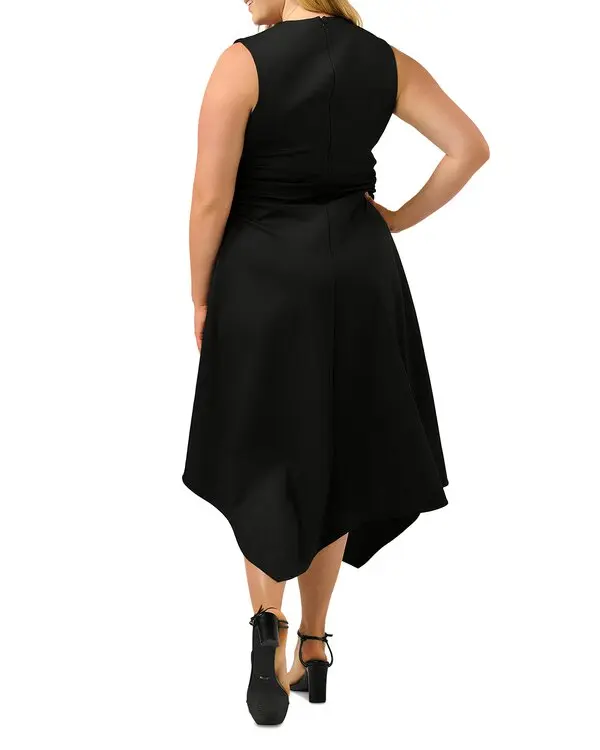 ESTELLE Carmen Ruched Dress - Black