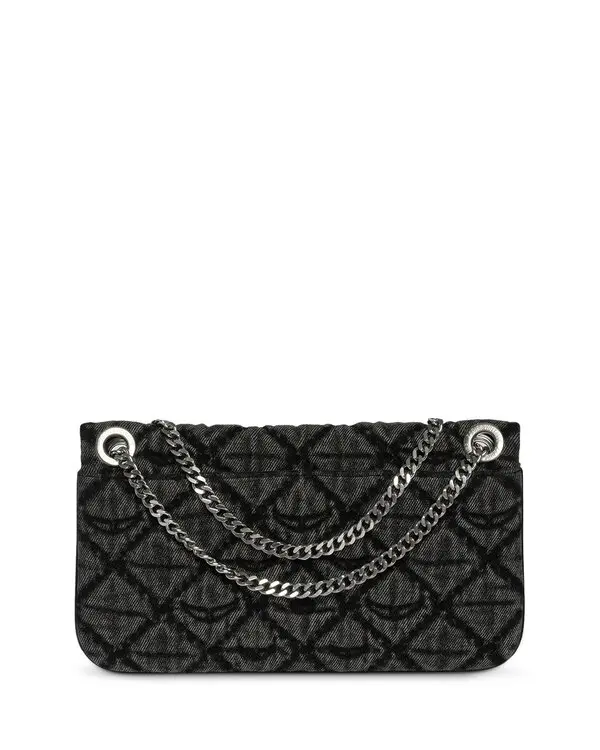Zadig&Voltaire Rock Ii Denim Monogram Crossbody Bag