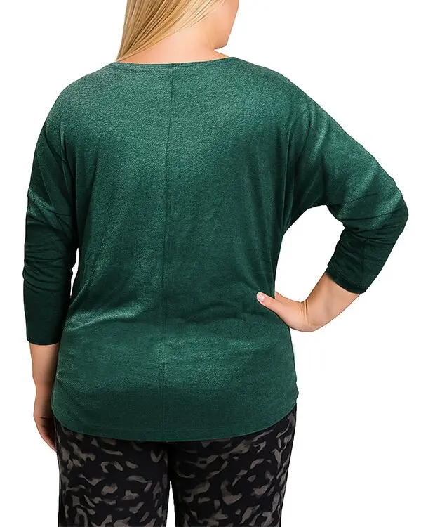 STANDARDS & PRACTICES Batwing Sleeve Top - Hunter Green