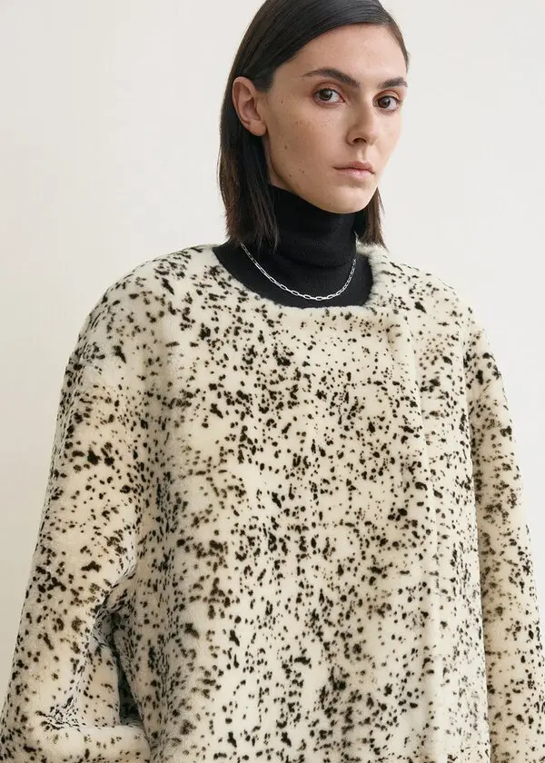 TOTEME Stracciatella Shearling Coat