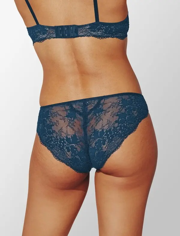 THIRDLOVE All Day Lace Bikini Panty - Evening Teal