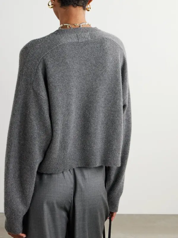 Loulou De Saison Anzor Cashmere Sweater - Gray