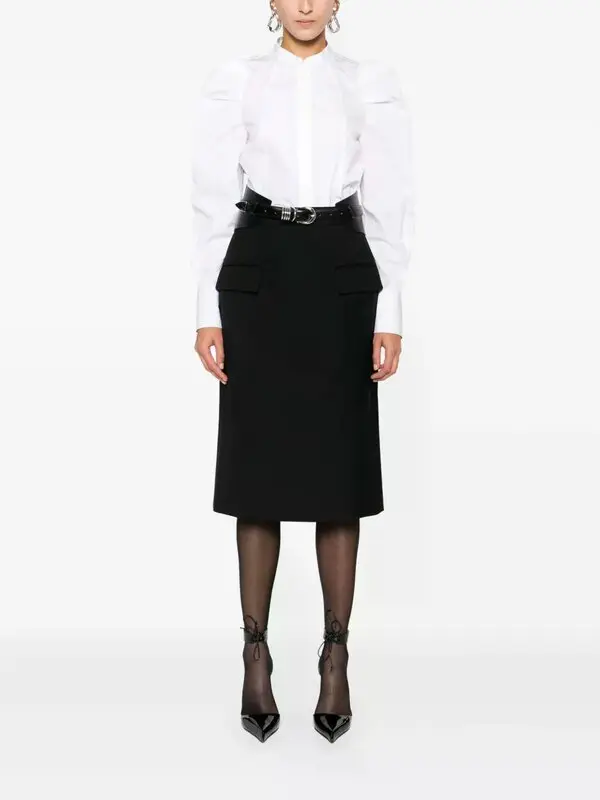 Alexander McQueen Puff-sleeve Button-front Shirt