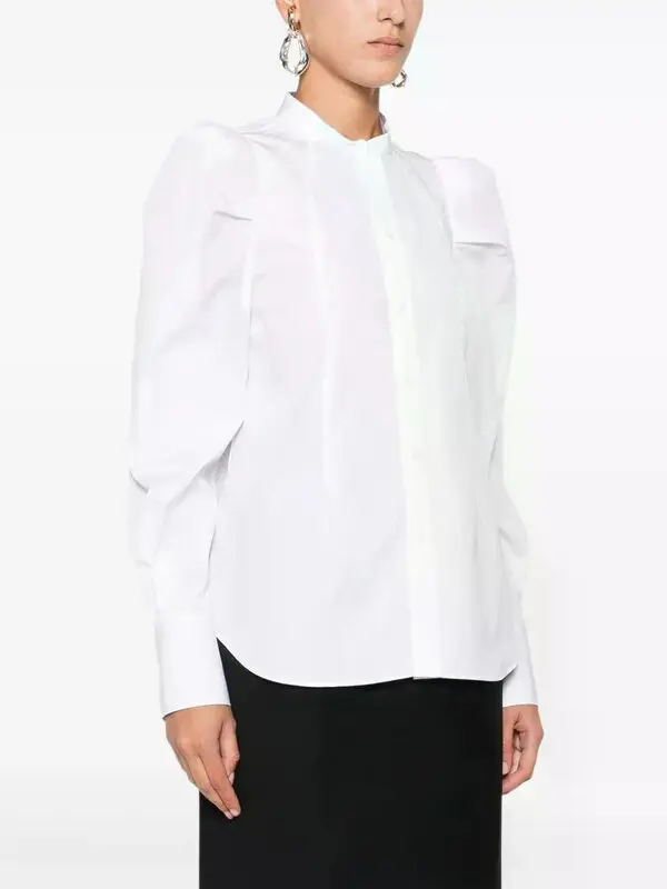 Alexander McQueen Puff-sleeve Button-front Shirt