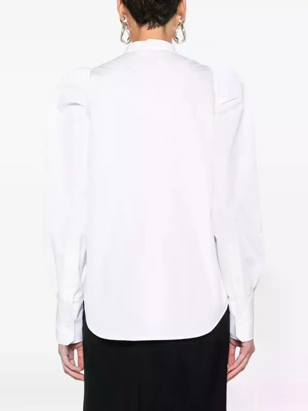 Alexander McQueen Puff-sleeve Button-front Shirt