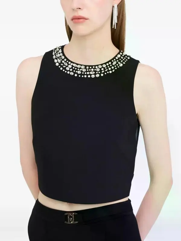 Liu Jo Rhinestone-embellished Sleeveless Top