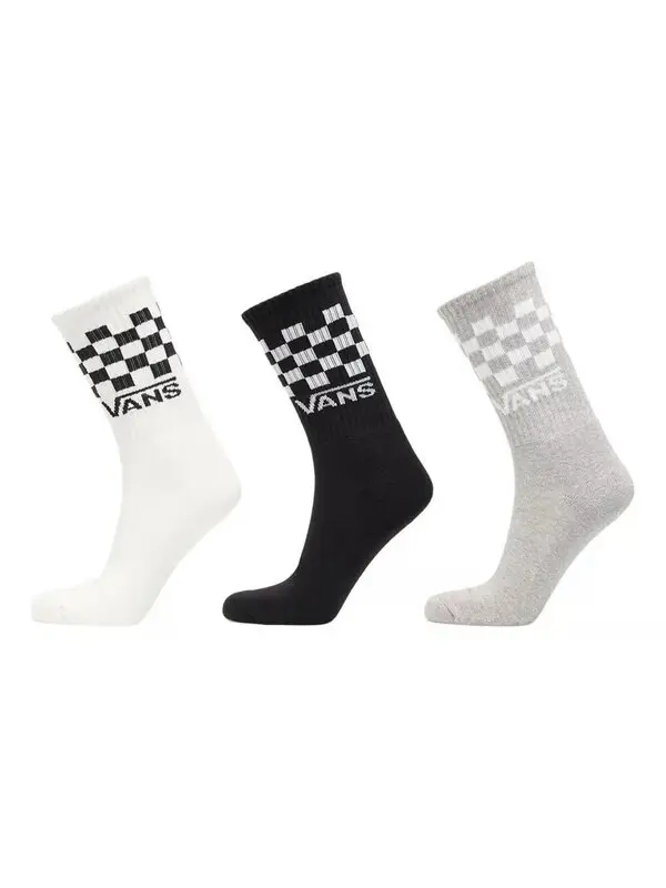 VANS Checkerboard Crew Socks Pack Of 3 - White