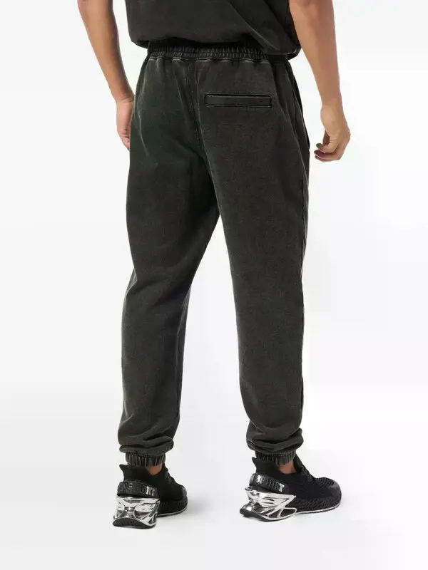 PLEIN SPORT Cold-dye Logo-embroidered Track Pants