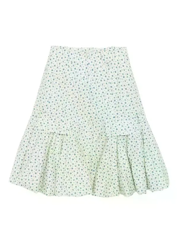 Rokh Floral-print Midi Skirt