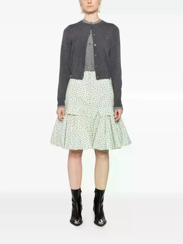 Rokh Floral-print Midi Skirt