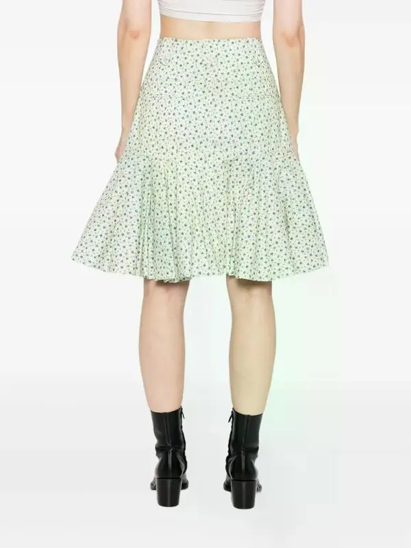 Rokh Floral-print Midi Skirt