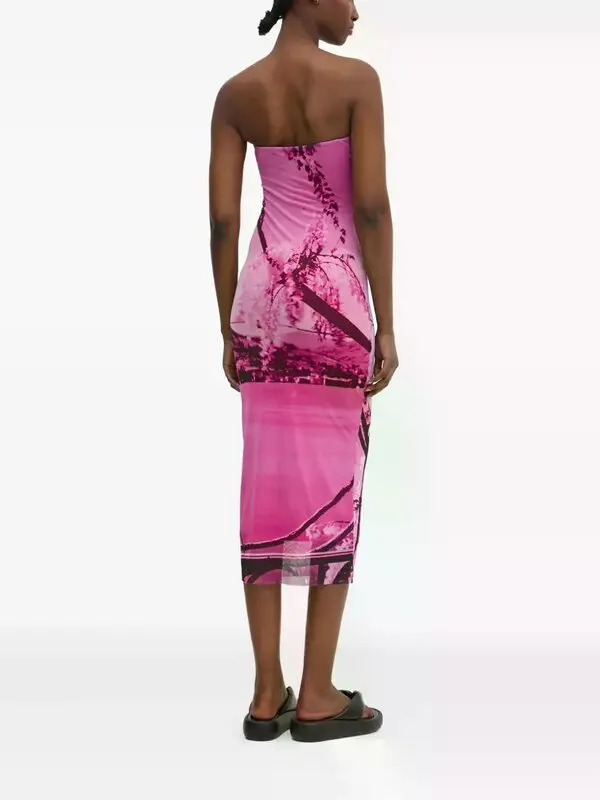Desigual X Mr. Christian Lacroix Strapless Midi Dress