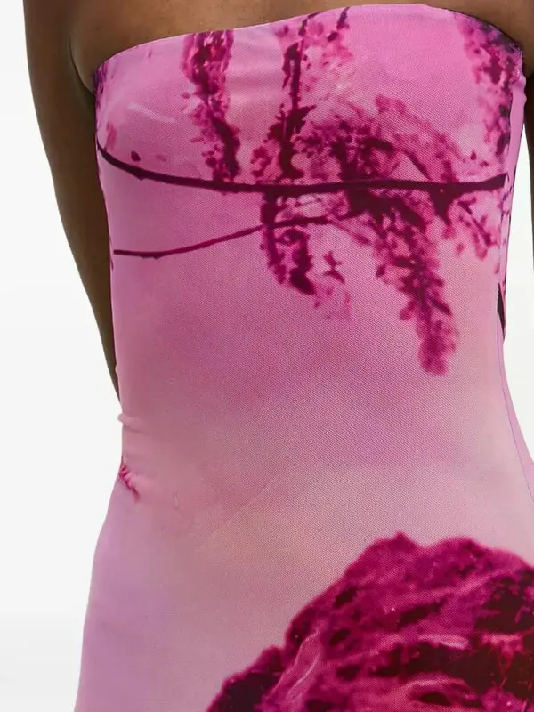 Desigual X Mr. Christian Lacroix Strapless Midi Dress