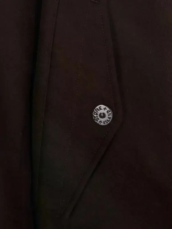 Stone Island Hooded Button-fastening Coat