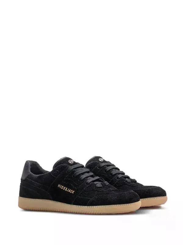 HIDE&JACK Logo-print Suede Sneakers - Black