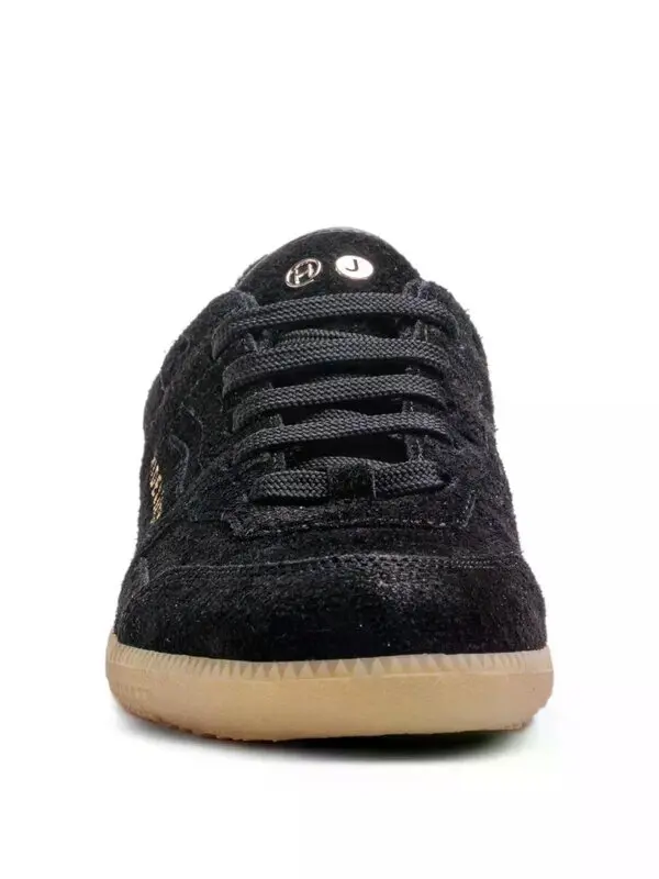 HIDE&JACK Logo-print Suede Sneakers - Black