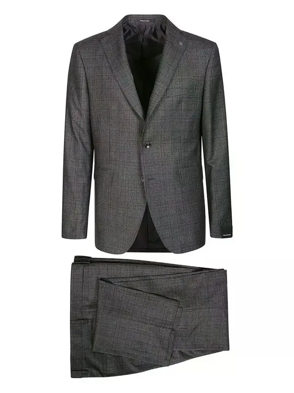 Tagliatore Check-pattern Wool Suit