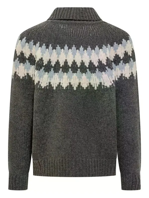 Alanui Fair Isle-pattern Button Cardigan
