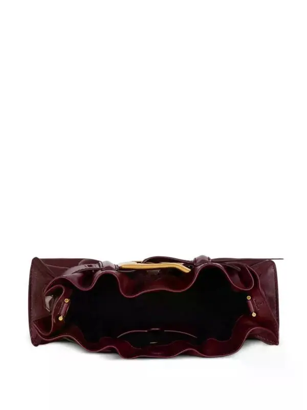 Balmain Anthem Buckle-embellished Clutch