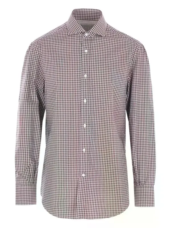 Brunello Cucinelli Check-pattern Cotton Shirt