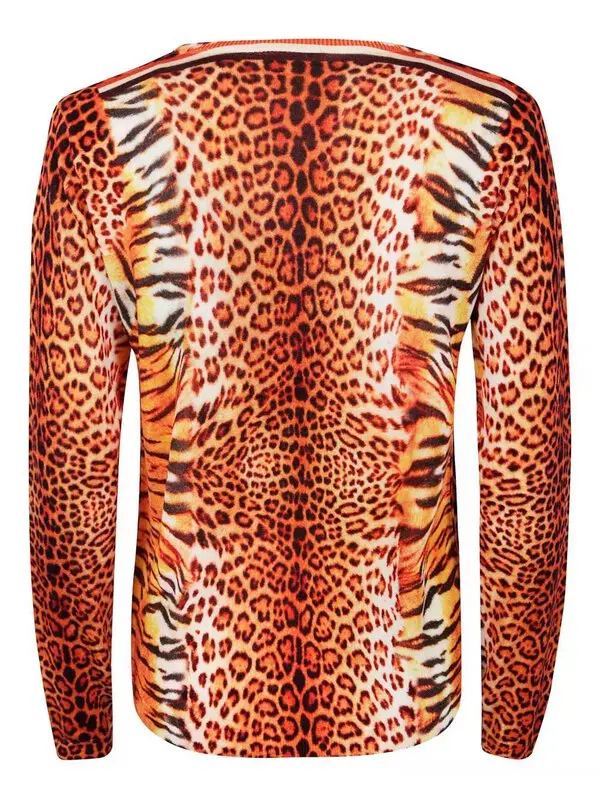 IN BED WITH YOU Leopard-print Wool Sweater