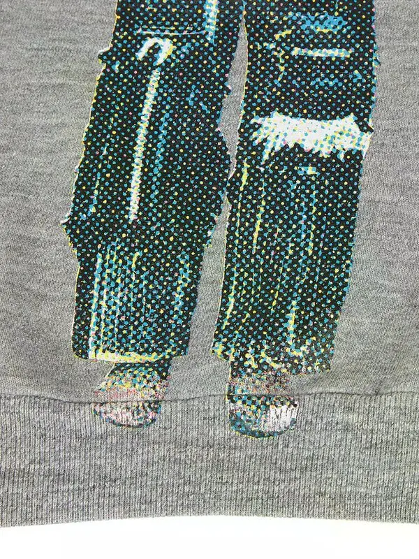DRX FARMAXY FOR LN-CC Graphic-print Crew-neck Sweatshirt - Grey