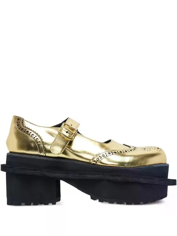 COMME DES GARÇONS TAO Steer Foiled Brogue Sneakers