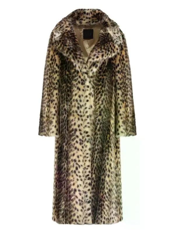 BB COUTURE Leopard-print Faux-fur Coat