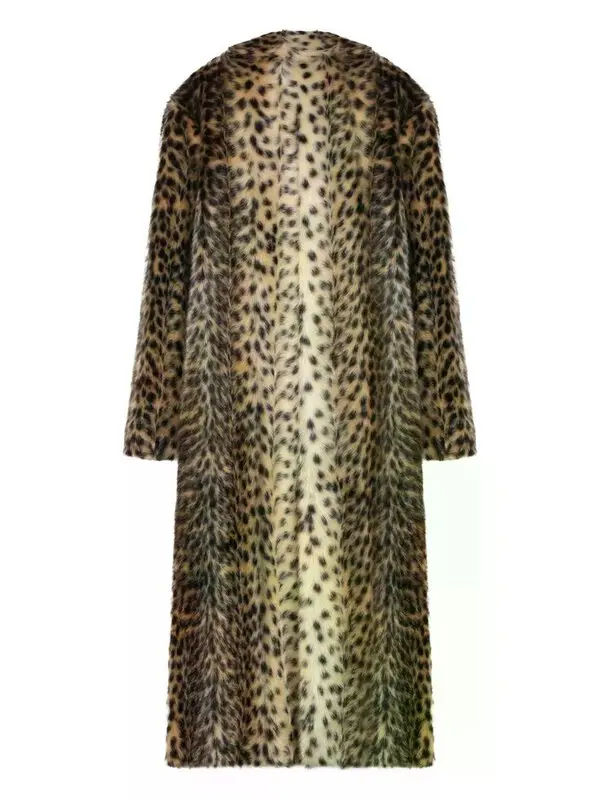 BB COUTURE Leopard-print Faux-fur Coat
